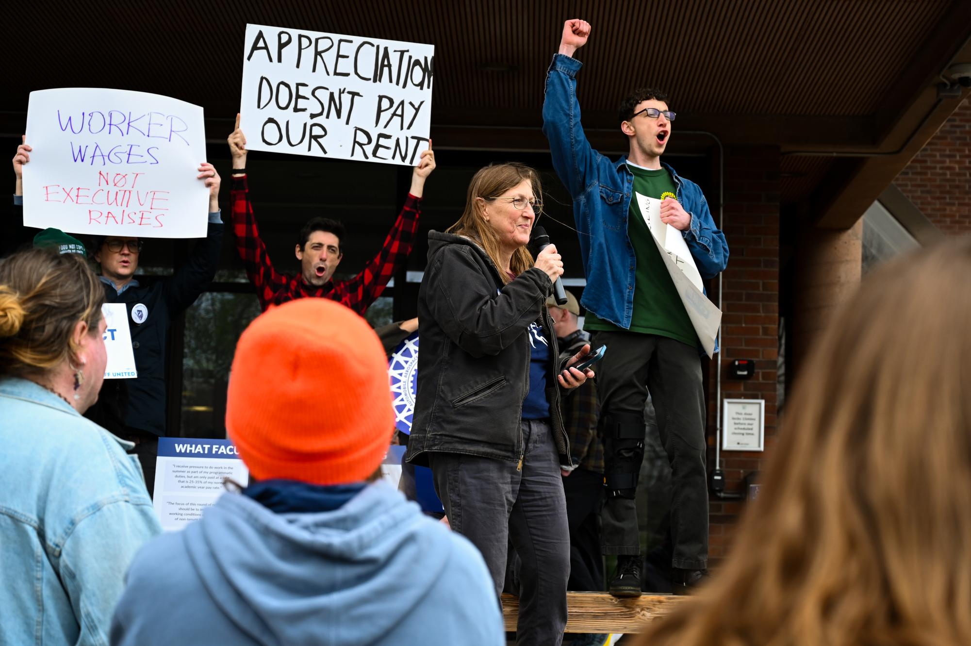 UVM Staff United holds May Day rally – The Vermont Cynic